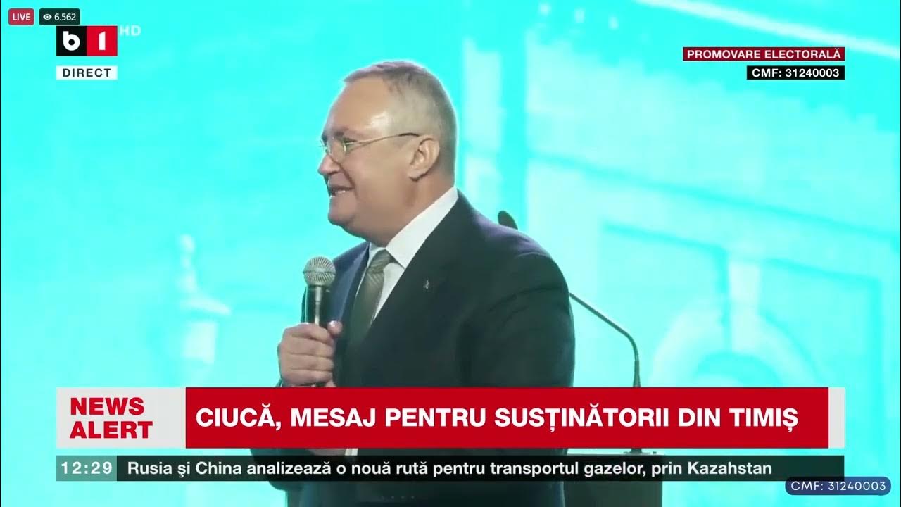 CIUCĂ, MESAJ PENTRU SUSȚINĂTORII DIN TIMIȘ_Știri B1TV_16 nov. 2024 - YouTube