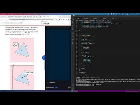 Code Jam 2021 World Finals Screencast - satashun - YouTube