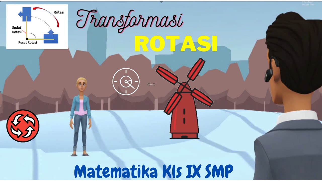 Transformasi Rotasi Matematika Kelas 9 SMP - YouTube