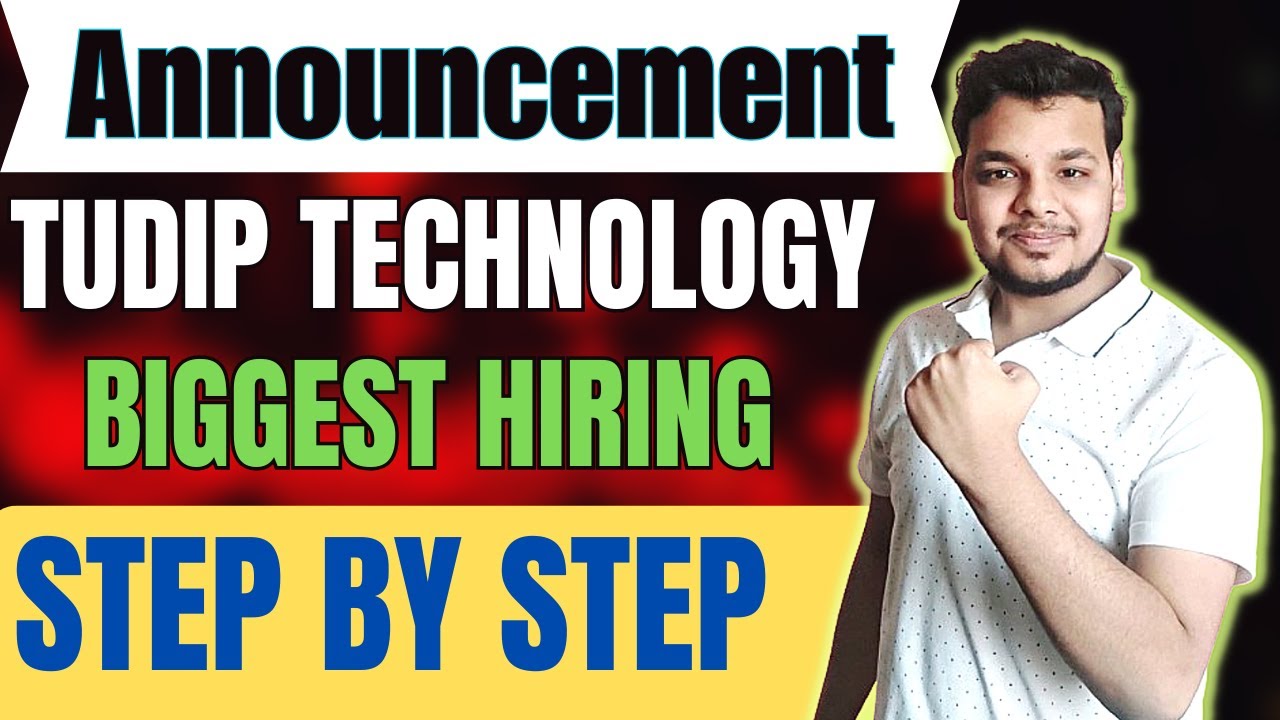Tudip Technology Biggest Hiring Announcement | OFF Campus Drive 2025 ...