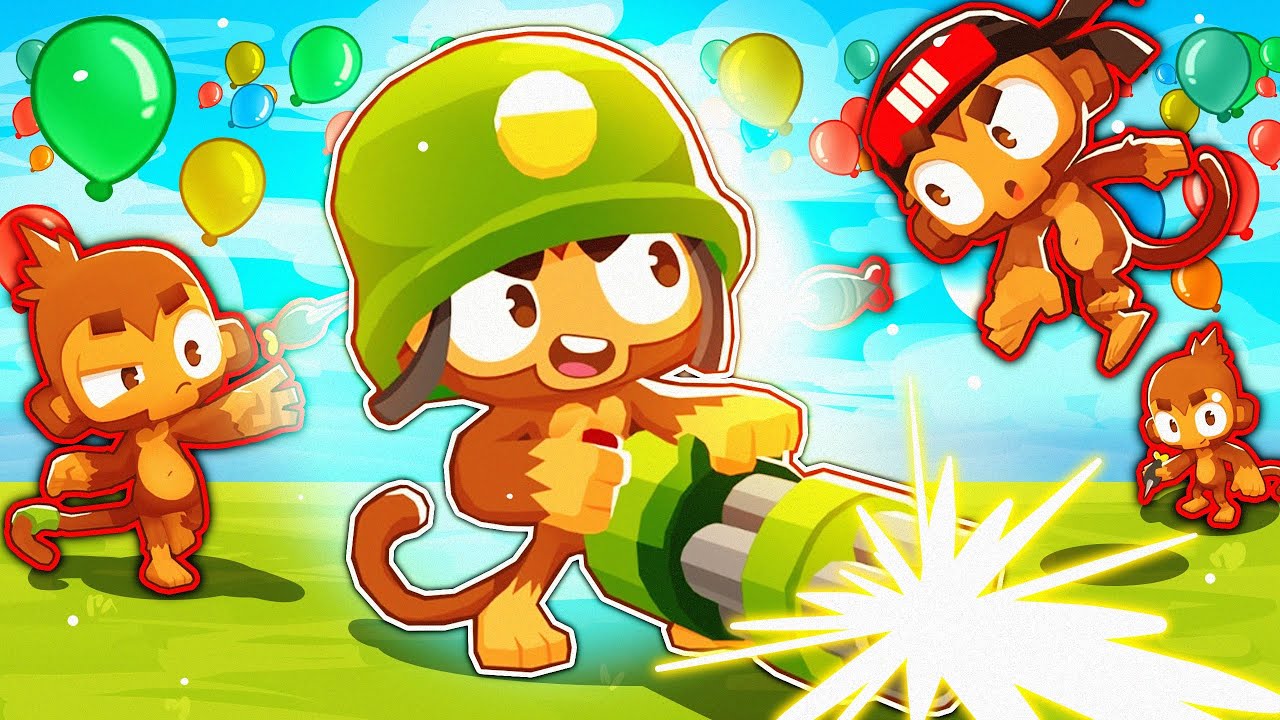 Mini Gunner Monkey Is Super Overpowered in Bloons TD Battles 2 - YouTube