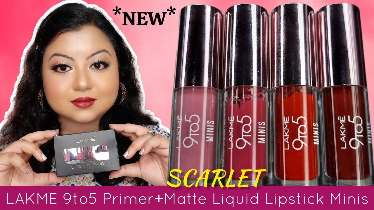 *NEW* Lakme 9to5 Primer+Matte Liquid Lipstick Minis | Lakme Little ...