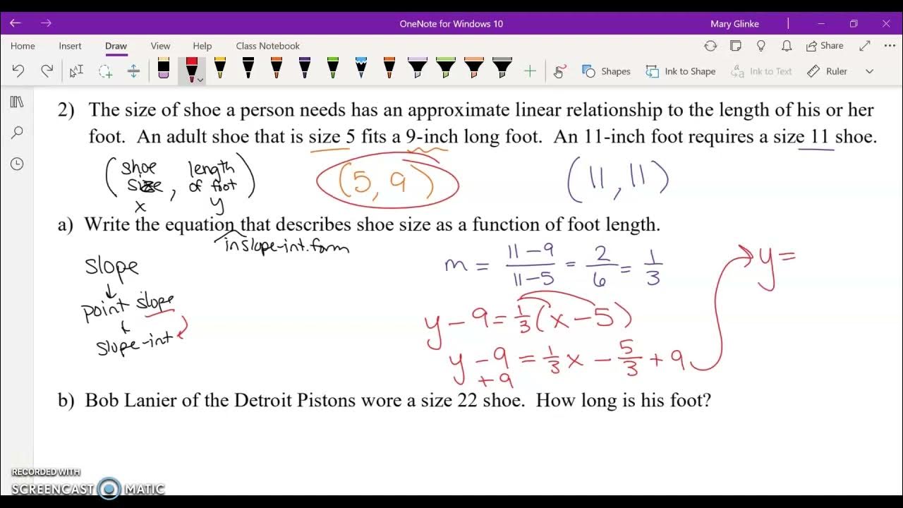 Linear Problem Solving Notes - YouTube