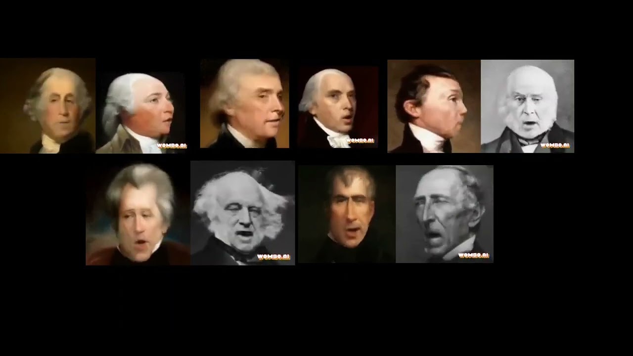 first 10 presidents sing manic - YouTube