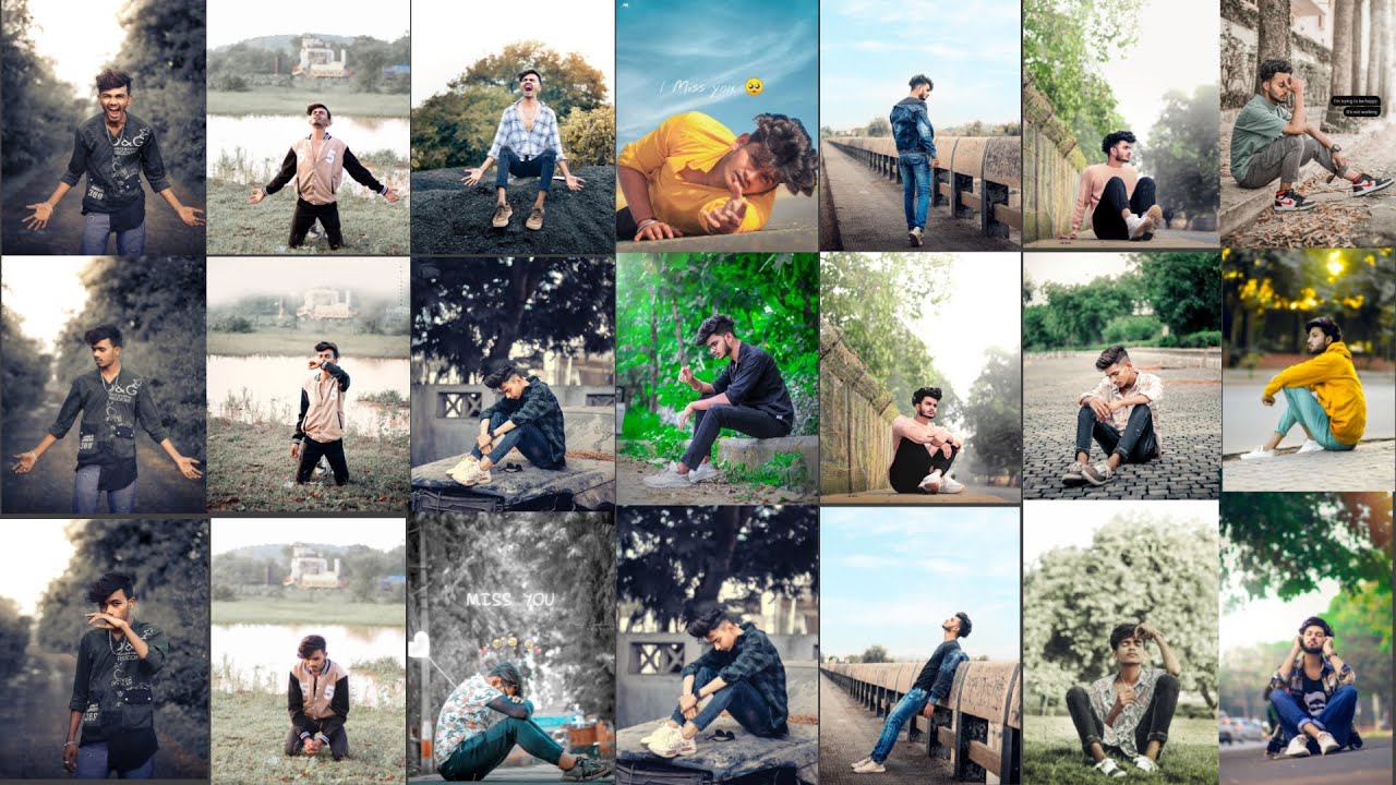 New Sad Photoshoot Pose For Man | Broken Hearts Pose | Mood Off Pose ...