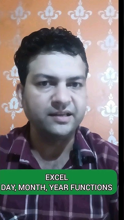 Excel Day Month Year Functions Youtube