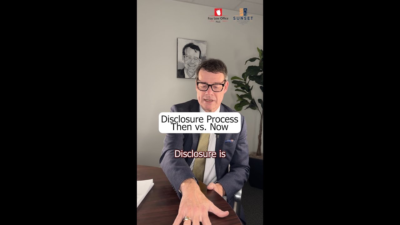 Then vs. Now: The Evolution of the Disclosure Process - YouTube