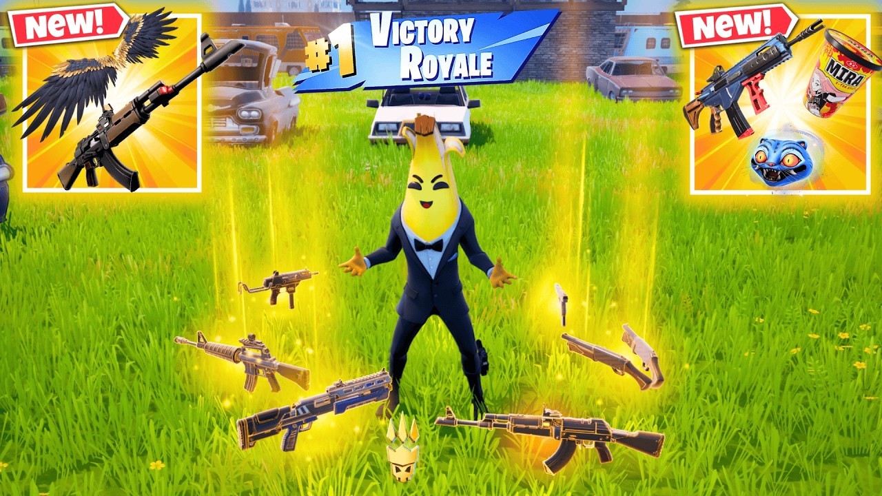 AGENT PEELY vs ALL NEW MYTHIC GUNS (NEW!) Fortnite Chapter 7 Season 1 ...