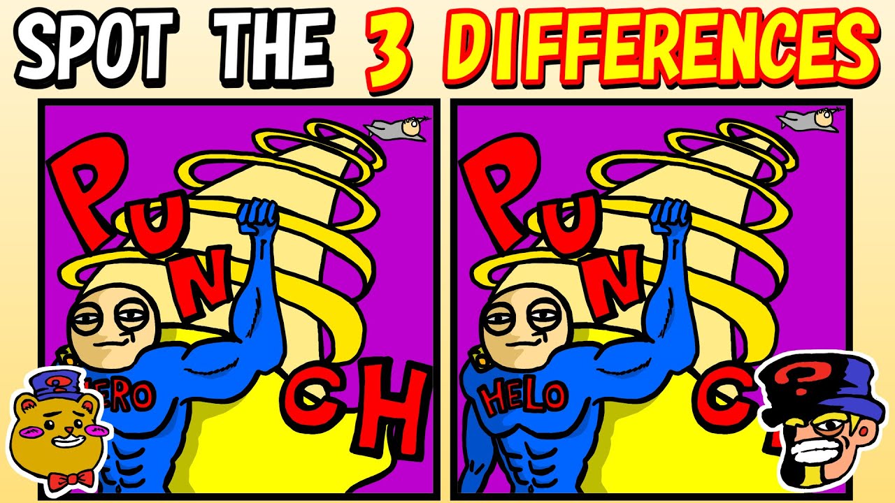 Spot the Differences / Find the Differences / 5 Puzzles《HARD》#004 - YouTube