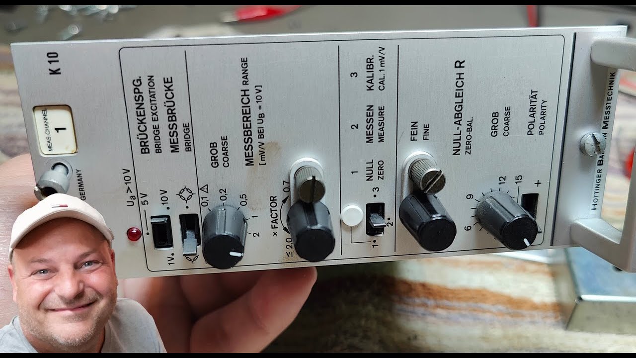 HBM K10 Measurement Amplifier KWS 101A frame 1990 teardown - YouTube