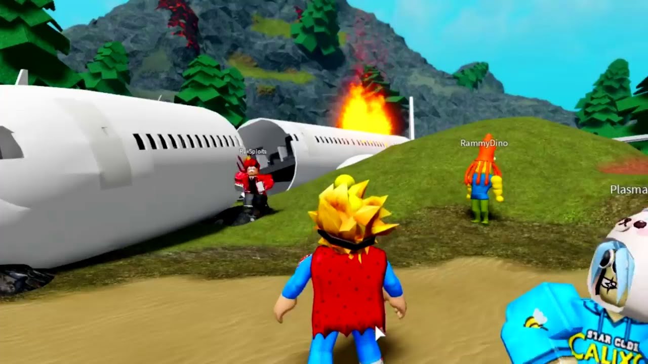 Let's try to survive a plane crash in Roblox BROOKHAVEN RP !! Story ...