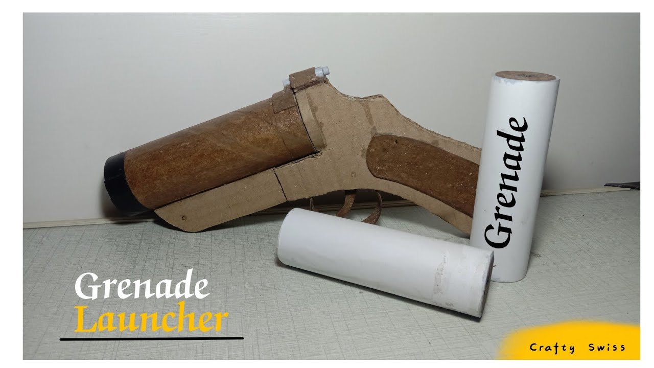 Cardboard Pistol / How to make a cardboard gun that shoot - YouTube