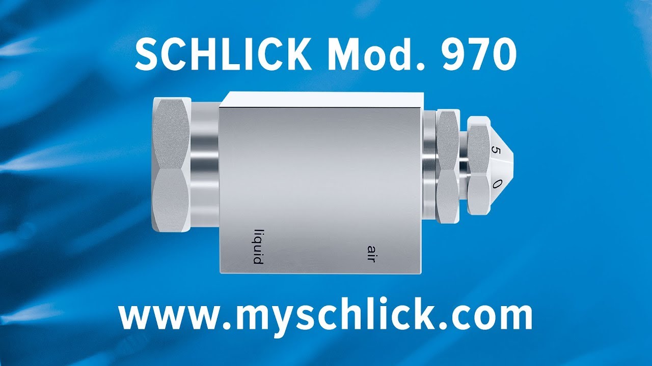 SCHLICK Modell 970 – Zweistoffdüse mit externer Mischung bei einer ...