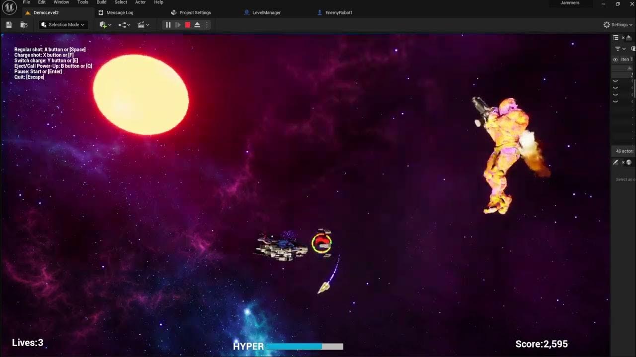 Side scrolling shoot em up action. - YouTube