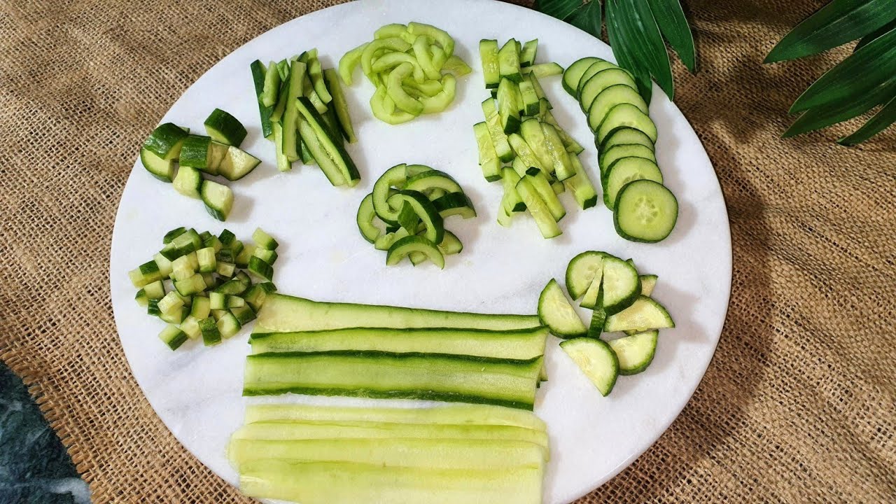 How to cut cucumber - YouTube