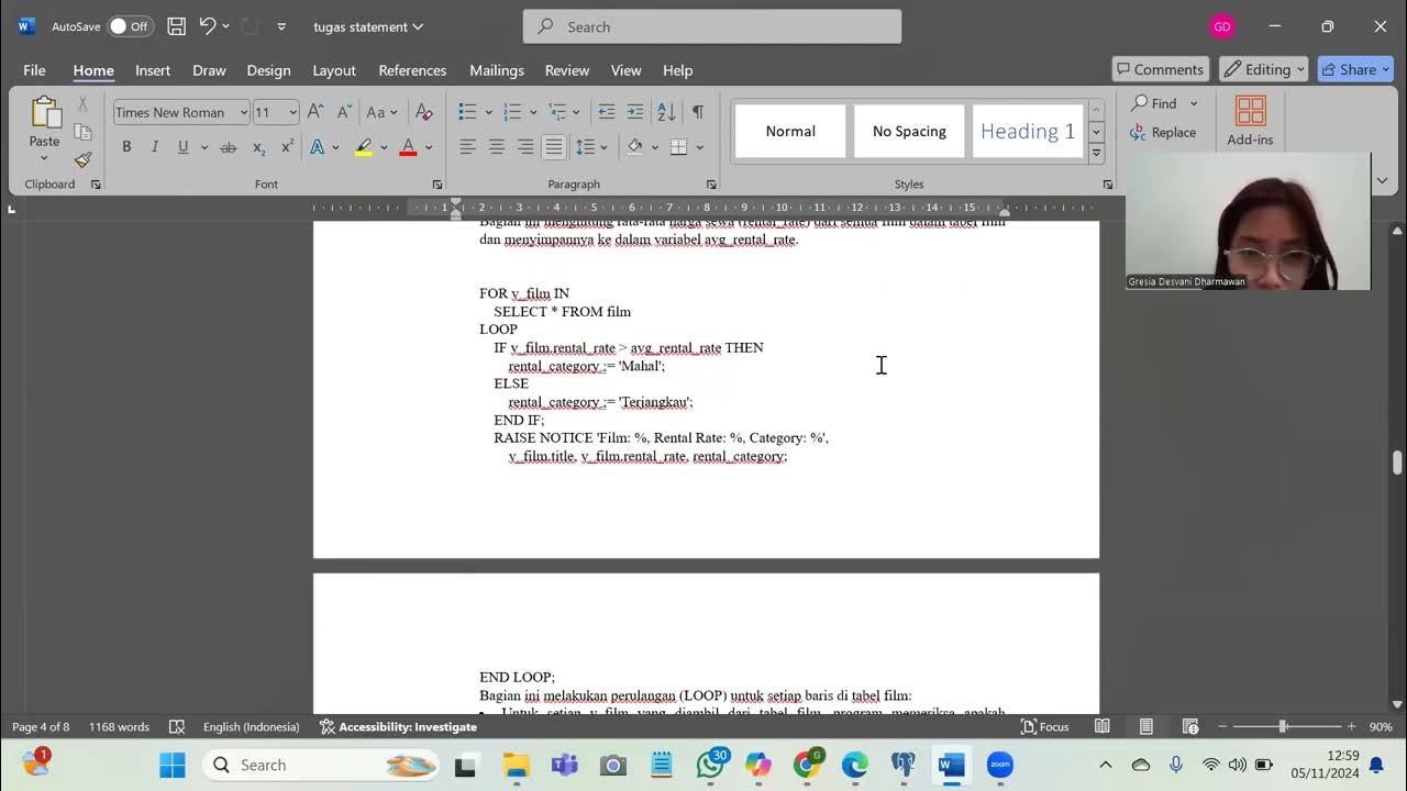 Pemrograman SQL || Tugas Statement - YouTube