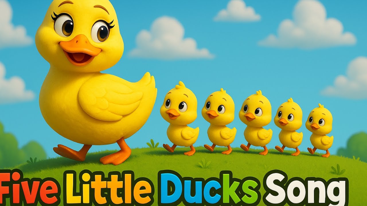 Five Little Ducks | Color + Fun : Fun Kids Song And Nursery Rhymes ...
