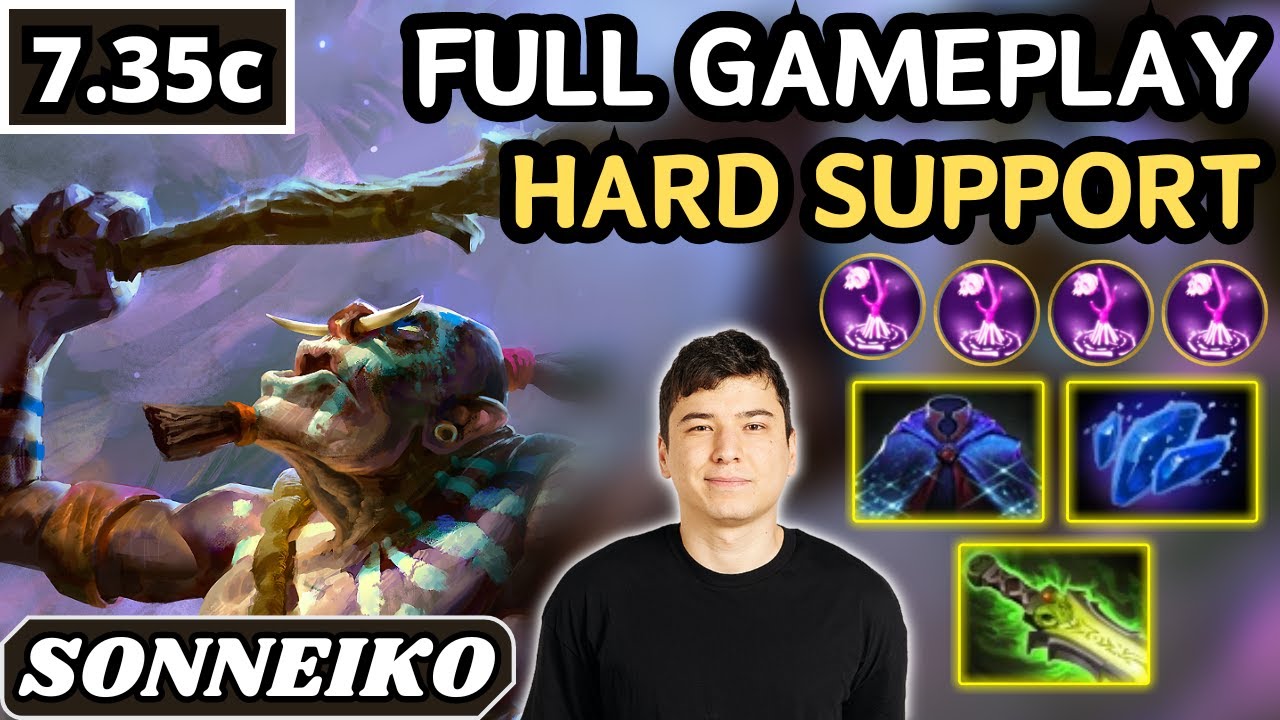 11000 AVG MMR - Sonneiko WITCH DOCTOR Hard Support Gameplay 23 ASSISTS ...