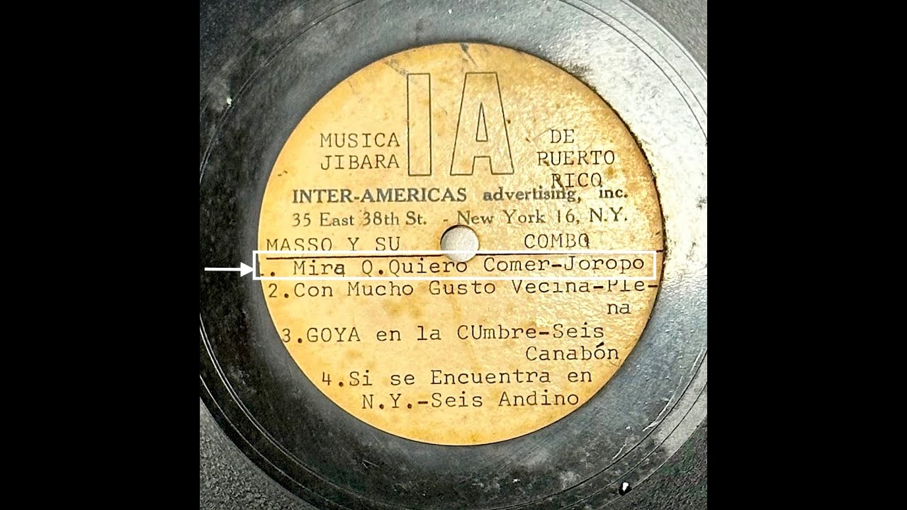 Publicidad GOYA FOODS - Masso y su Combo: Mira Que Quiero Comer (Joropo ...