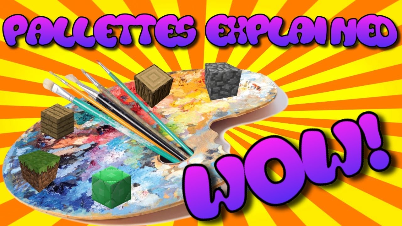 Minecraft - How to use a pallete | How to make great builds in ...