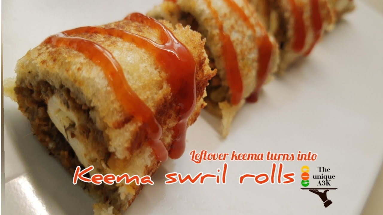 Leftover keema turns into swril rolls| Kheema Swiss roll |Kheema rolls ...