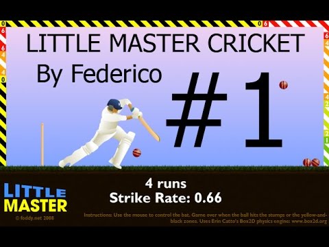 Little Master Cricket #1 By Federico - YouTube