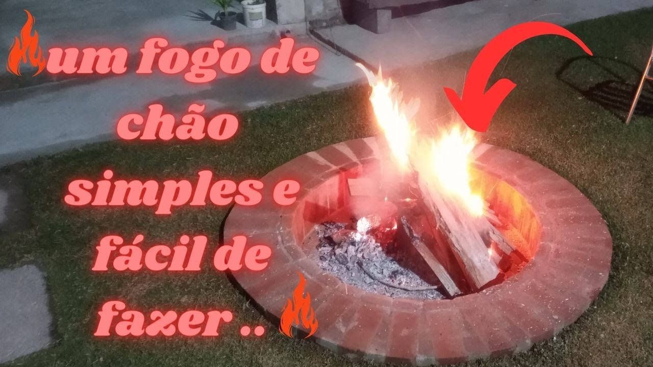 fogo de chão - passo a passo(simples e pratico) - YouTube