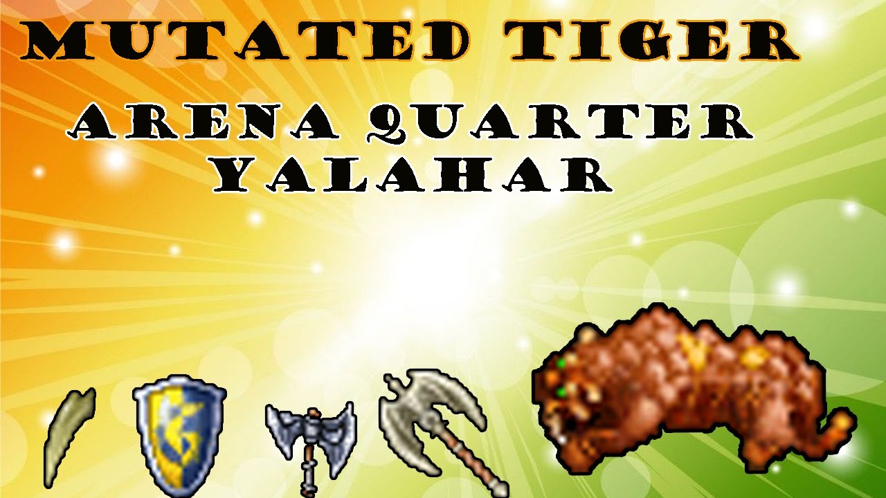Mutated Tiger - Yalahar Tibia - YouTube