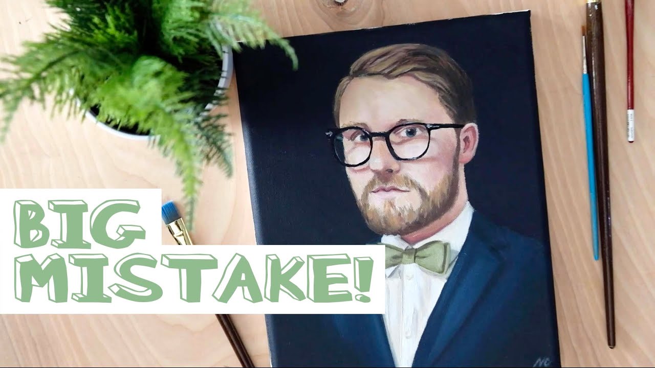 10 BIGGEST MISTAKES ARTISTS MAKE - PORTRAIT PAINTING TIME LAPSE - YouTube