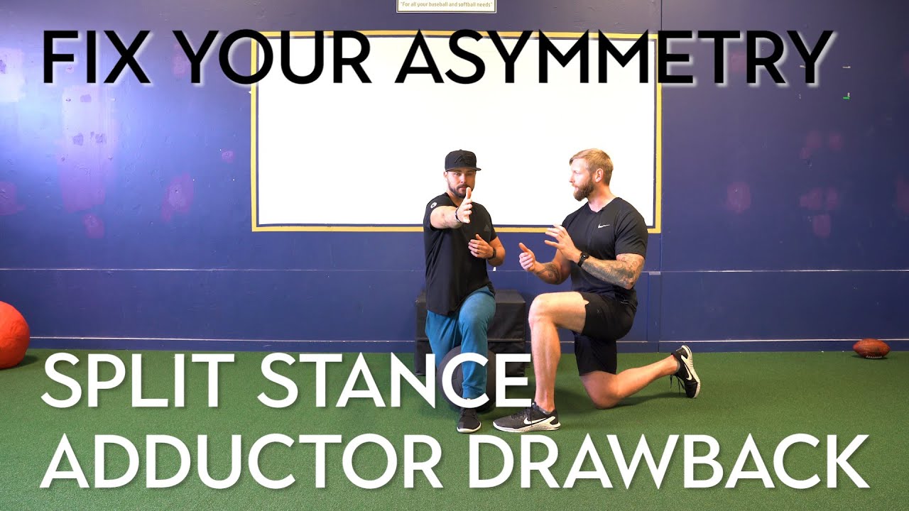 Split Stance Adductor Drawback (Improve Stability) - YouTube