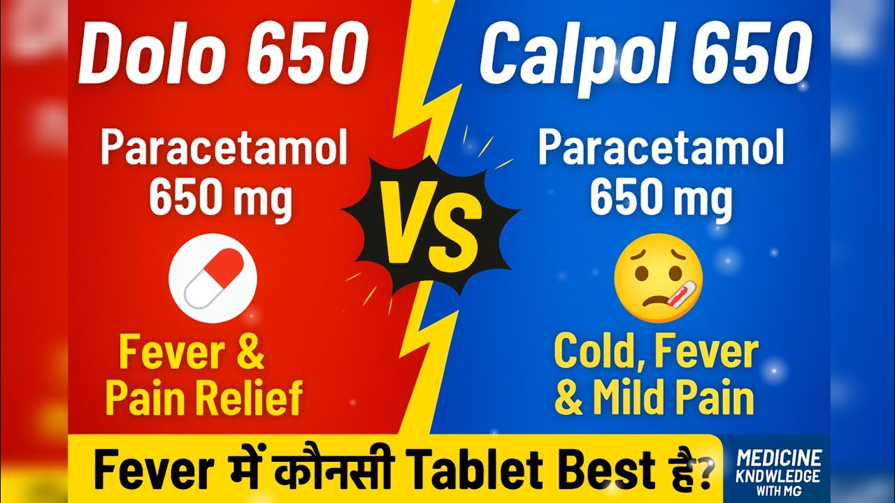 Dolo 650 vs Calpol 650 – Paracetamol tablet IP 650 | Uses | side ...