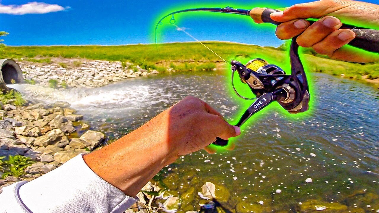 Fishing ULTRA CLEAR Spillway LOADED With Fish!!! - YouTube