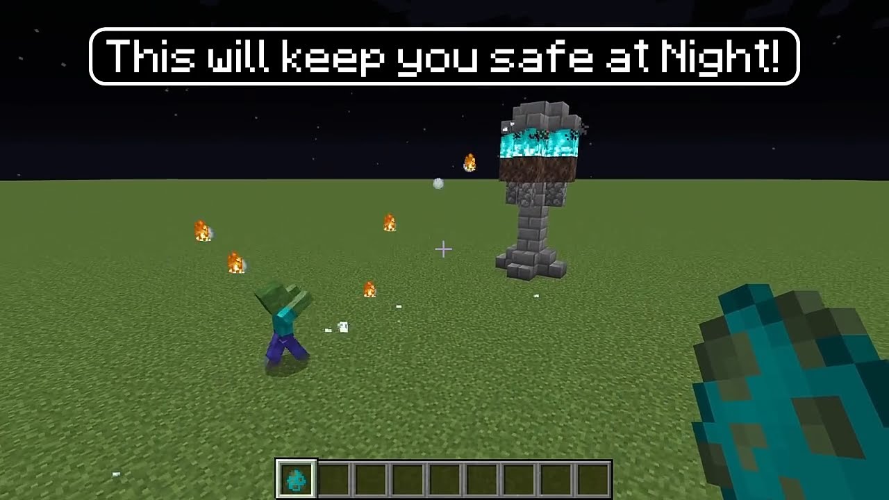 Best Tower to Protect Your Village In Minecraft / Snowman Tower In ...