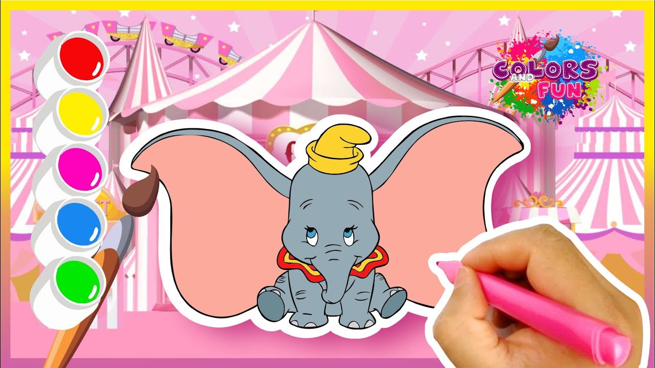 Dumbo How to draw and paint? - Colors and Fun #226 - YouTube