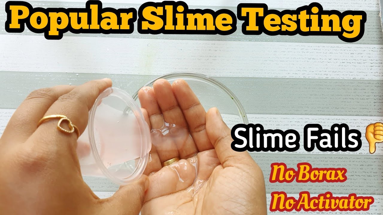 5 Popular Slime Testing||will it slime??||failed slime ||NoBorax No ...