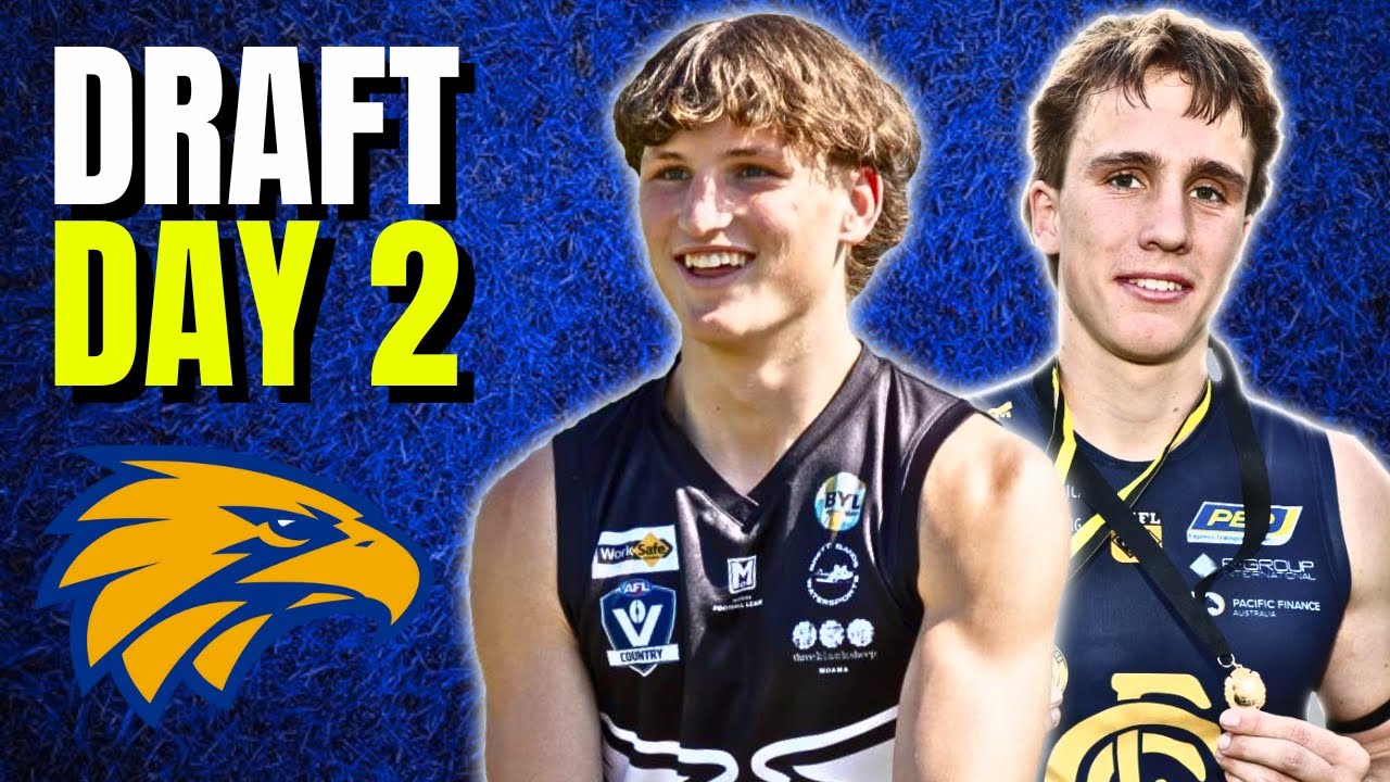 AFL Draft Day 2: Five NEW West Coast Eagles! - YouTube