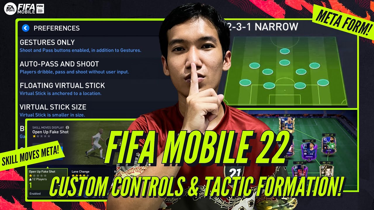 FIFA Mobile 22 Indonesia | Best Formation & Skill Moves in Game? Custom ...