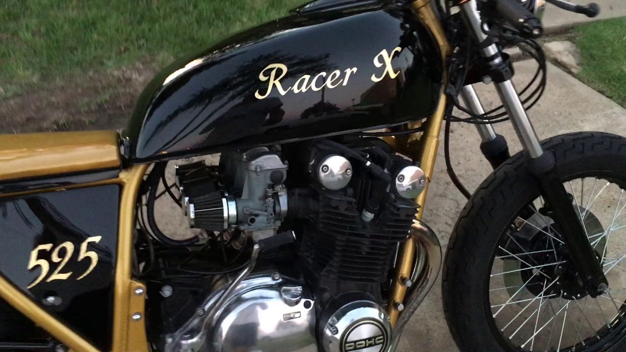 1977 GS-750 Cafe' Racer know as "RACER X" - YouTube
