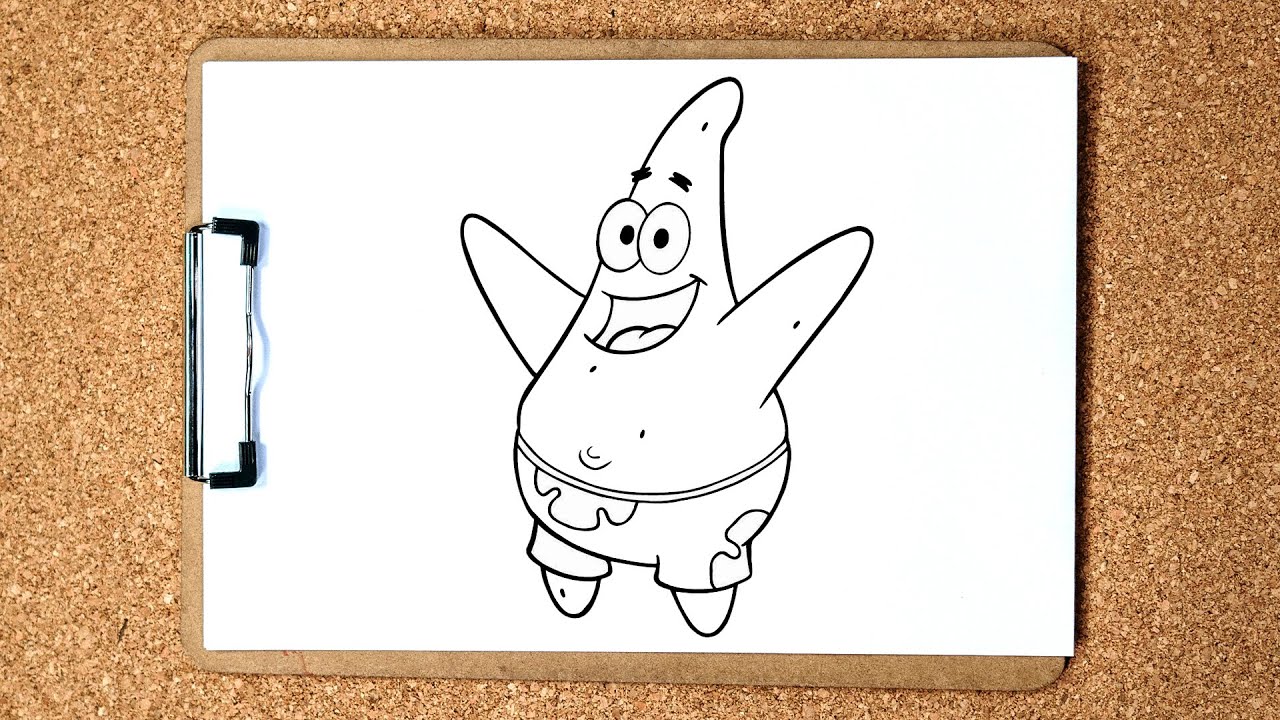 COMO DESENHAR O PATRIK DO BOB ESPONJA FÁCIL - YouTube