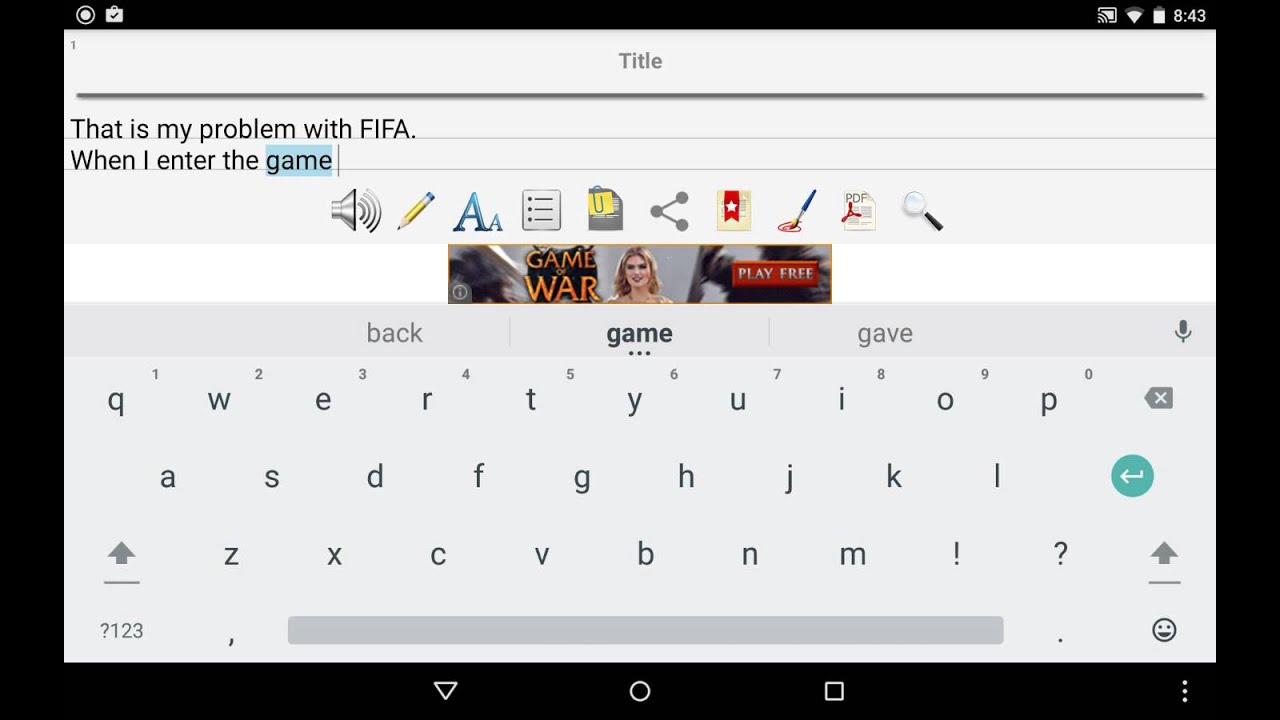 FIFA15 android force close before Tap to Continue - YouTube