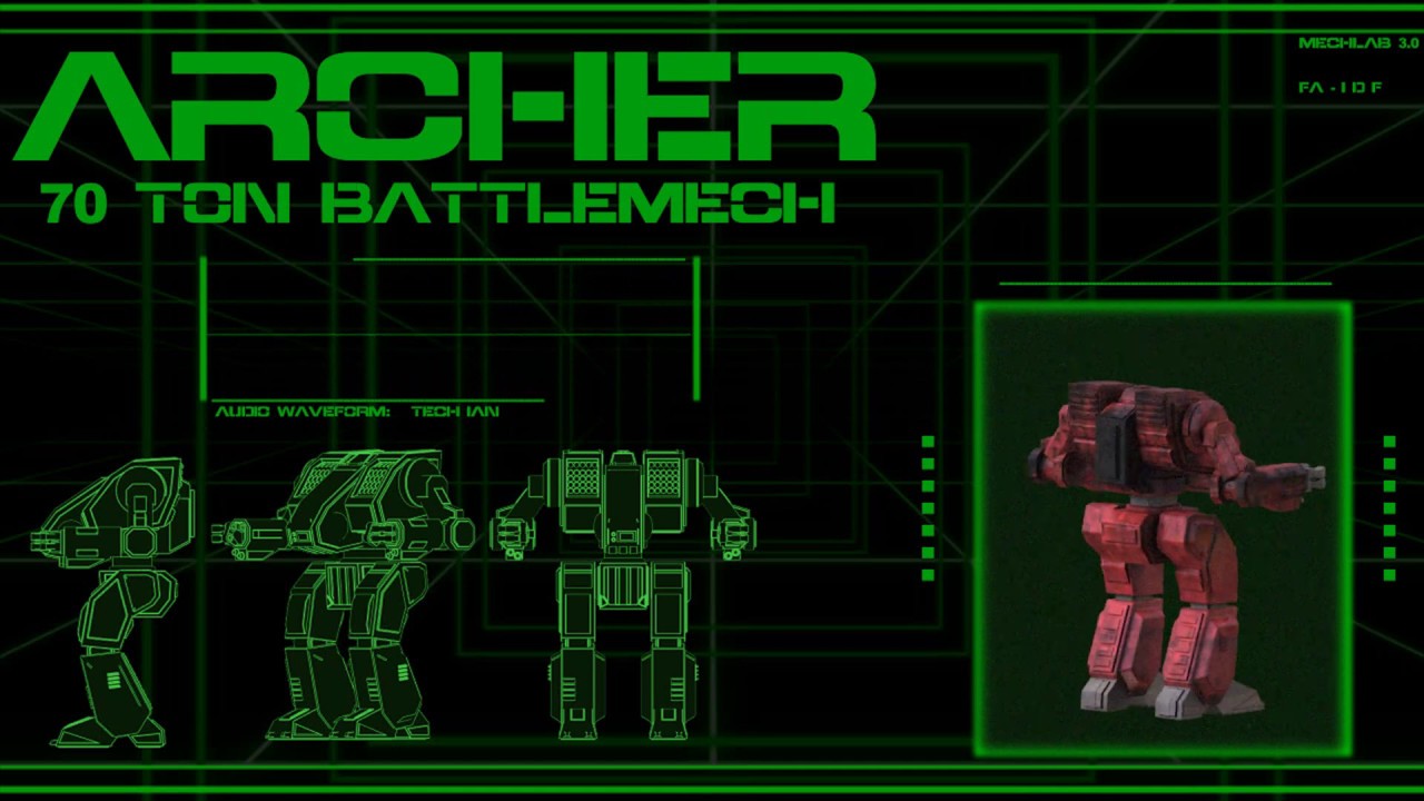 Battletech's Archer (Mechlab) - YouTube