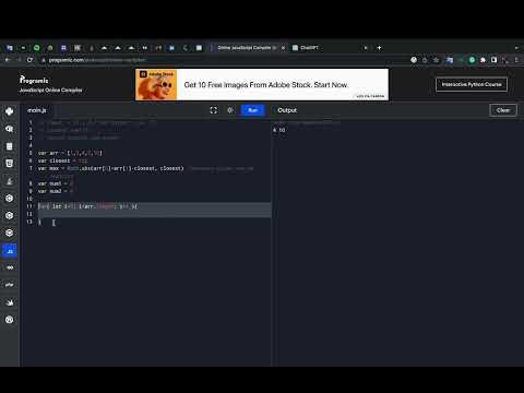 To find the pair of numbers in the given array whose sum is closest to the closest value - YouTube