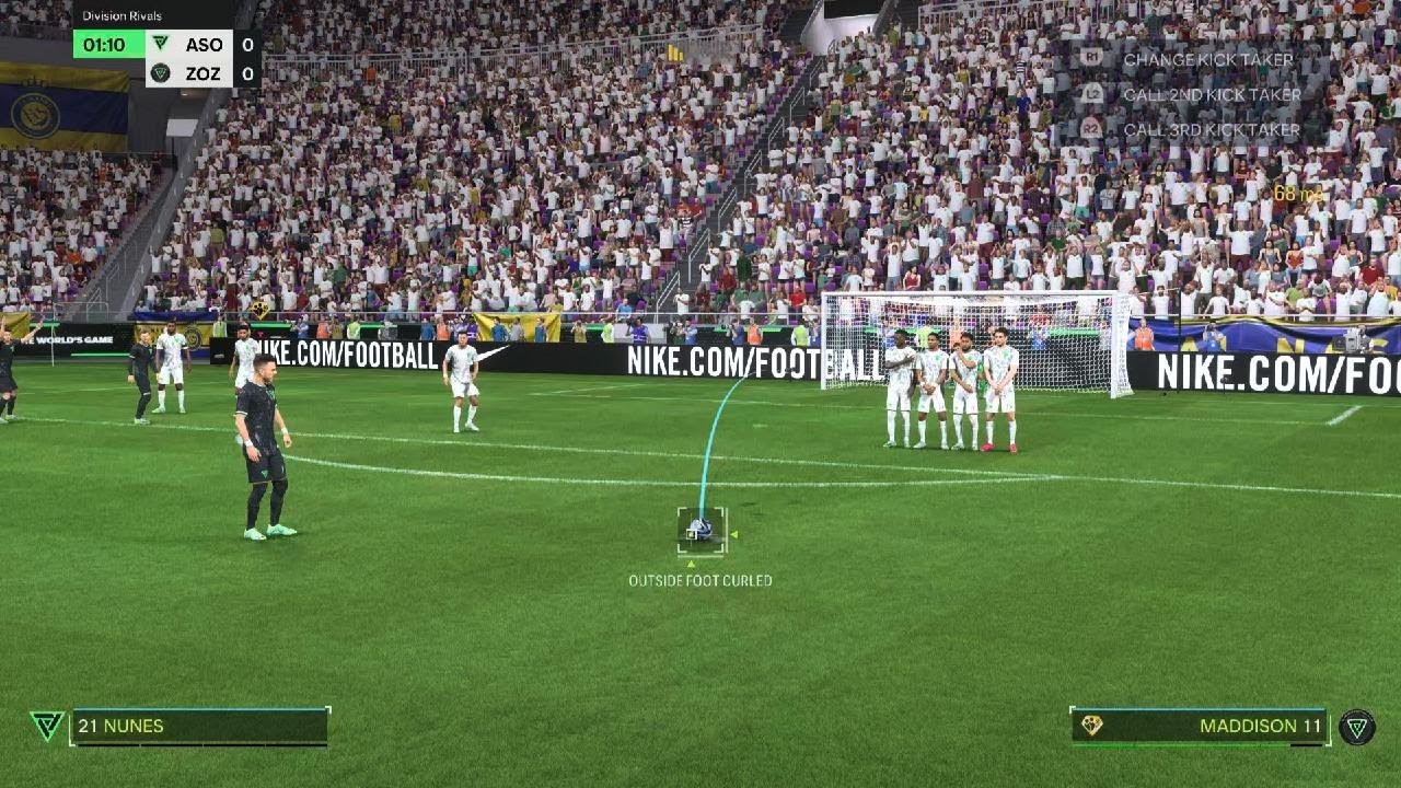 EA SPORTS FC 24 Easy Trivela Free Kick - YouTube