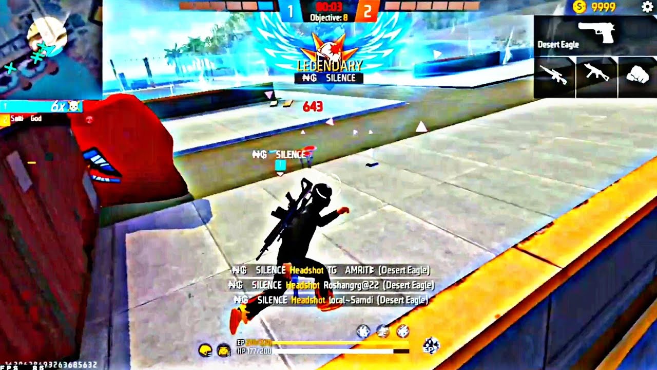 HACKER GAMEPLAY 1V6 💯🖤 - YouTube