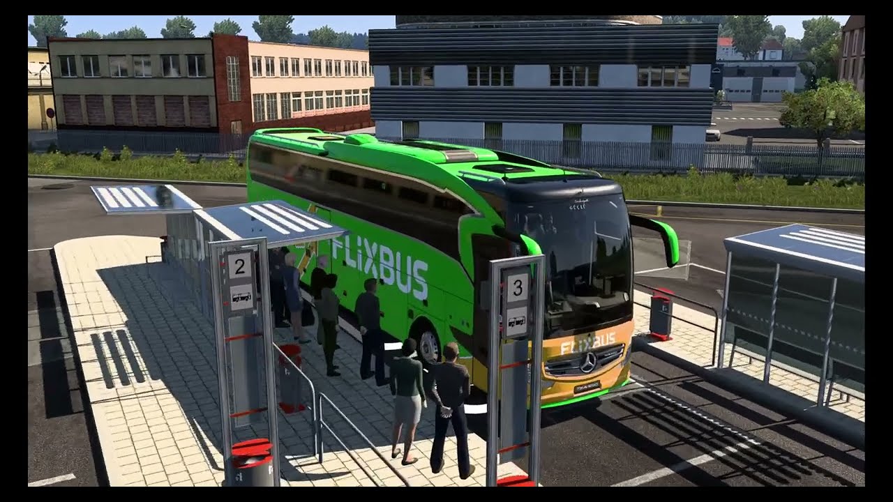Mercedes Benz Travego 16 SHD FlixBus Passenger Mod | Euro Truck ...