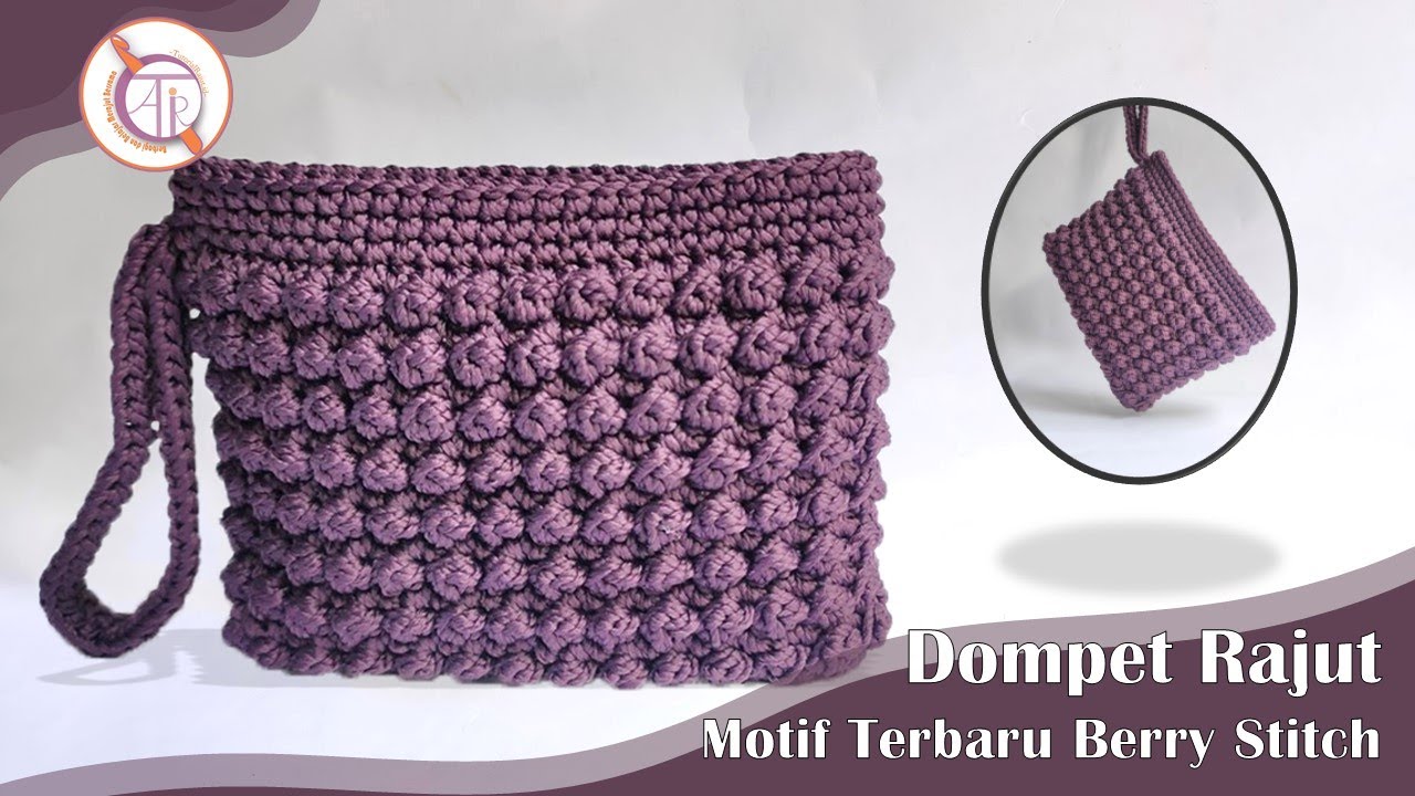 Tutorial Dompet Rajut Motif Terbaru || Crochet Purse Tutorial Easy for ...