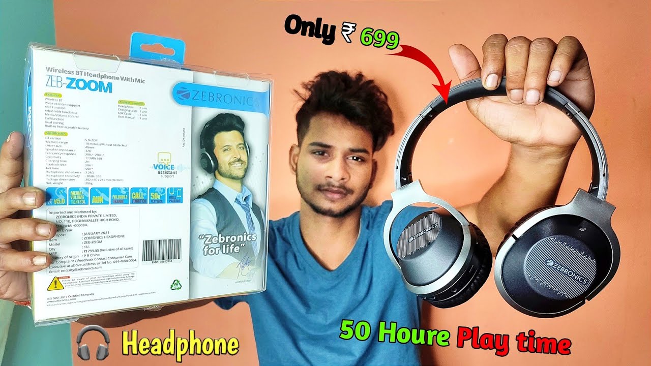 Beat Wireless headphones || only 699 || Zebronics Zeb Zoom Wireless ...