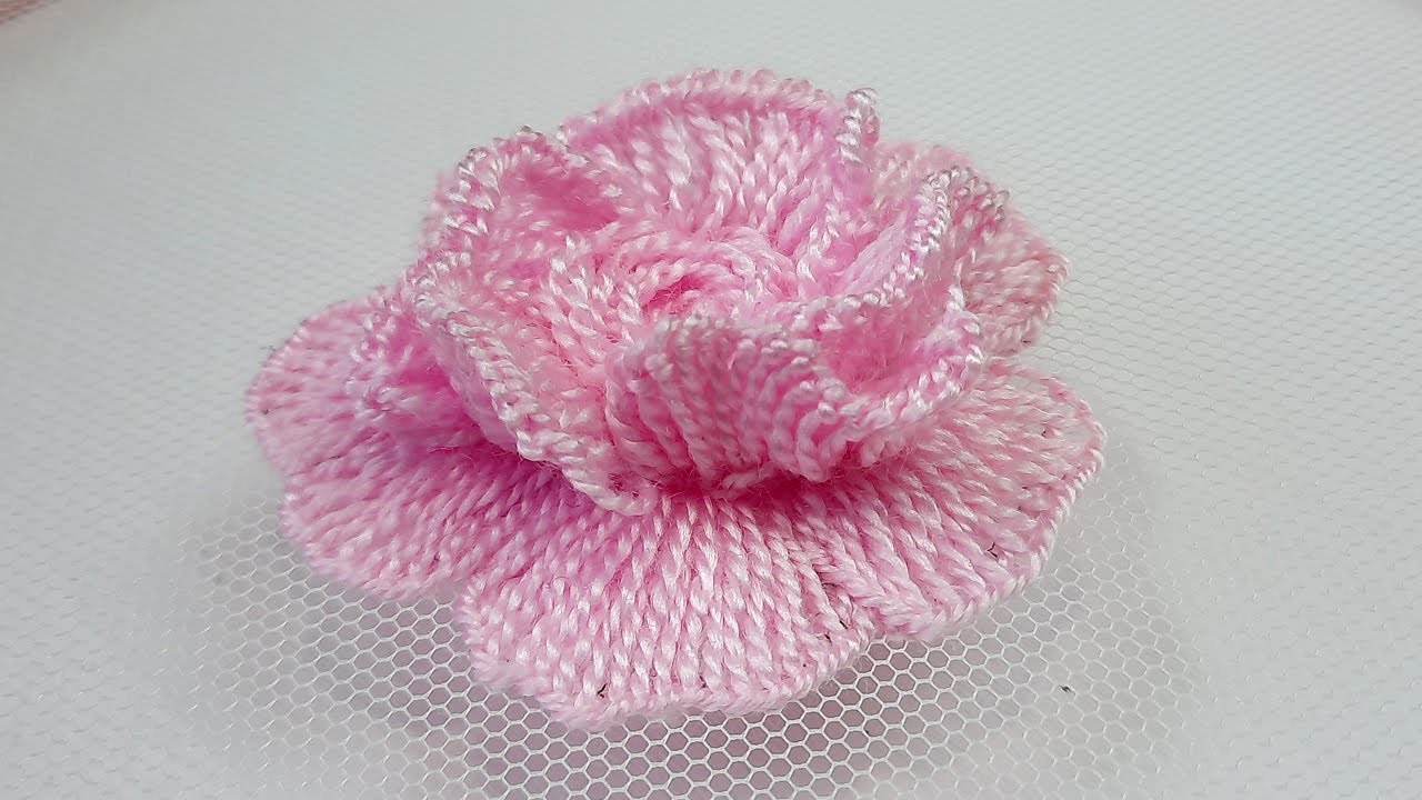Easy Guide to 3D Wool Rose Embroidery in detail - YouTube