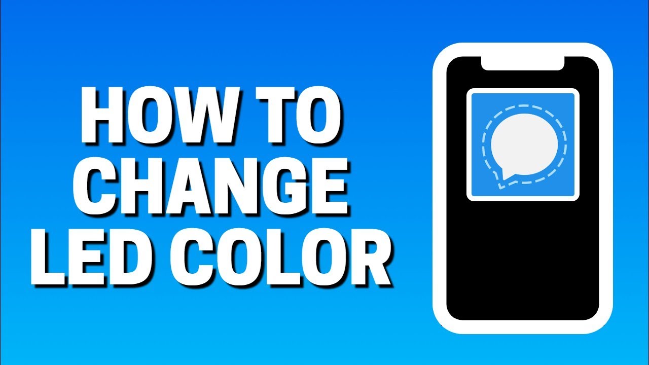 How To Change Led Color In Signal - YouTube