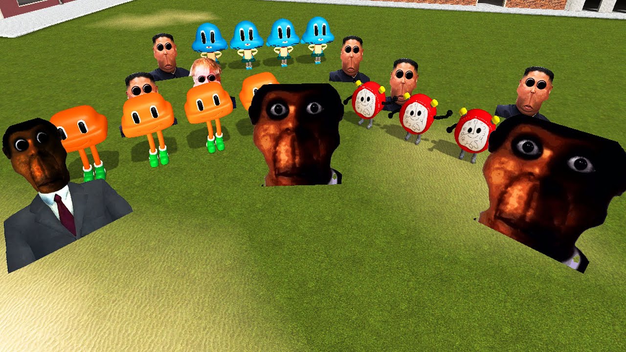 Obunga Nextbots Update vs 3D SANIC CLONES MEME and FNAF in Garry's Mod ...